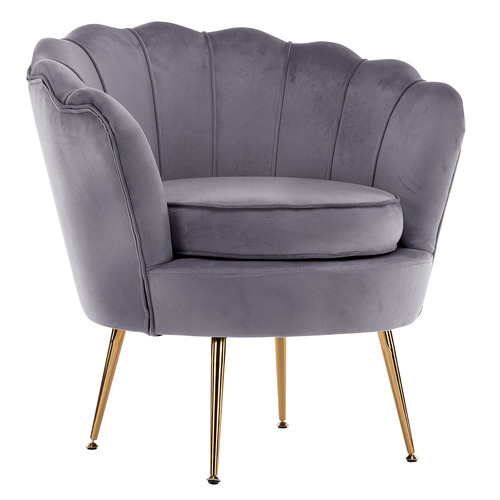 Letitia Lane 2 Piece Shanaya Velvet Armchair Ottoman Set Temple Webster